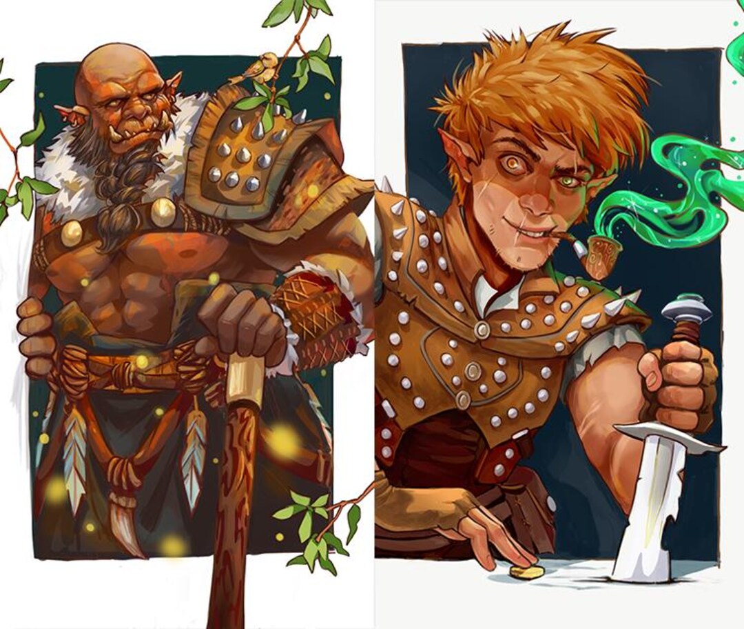 Personalized Portraits and Fantasy Illustrations Dnd, Ocs, Custom ...