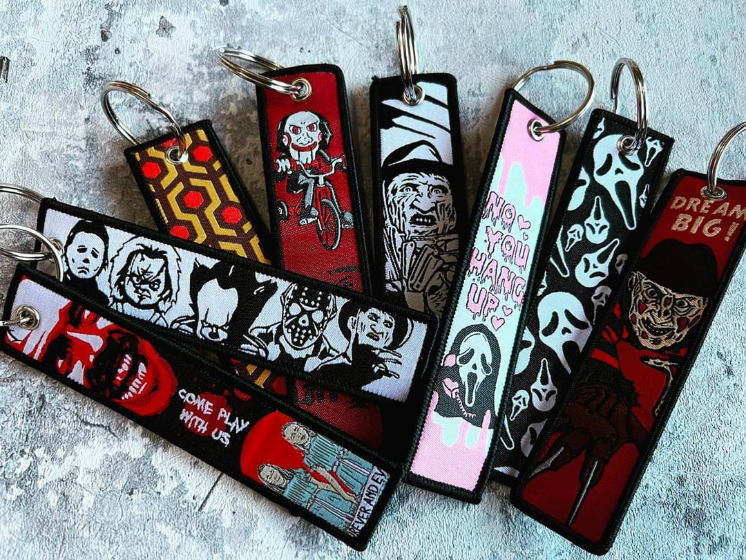 Horror/scary Movie Double Sided Fabric Key Tags, Keychain - Etsy