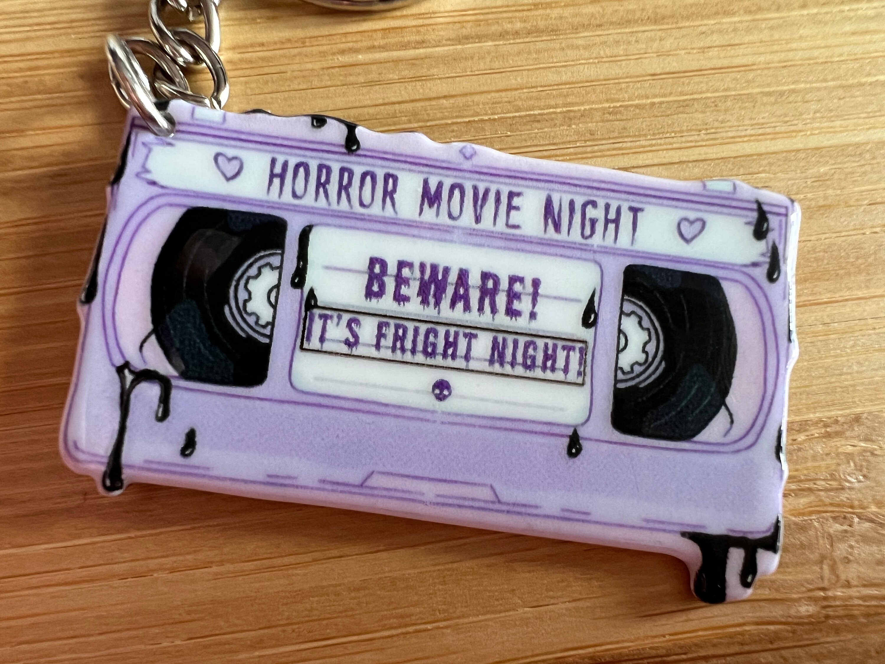 Horror, Spooky, Halloween VHS Tape/tv Keychains - Etsy