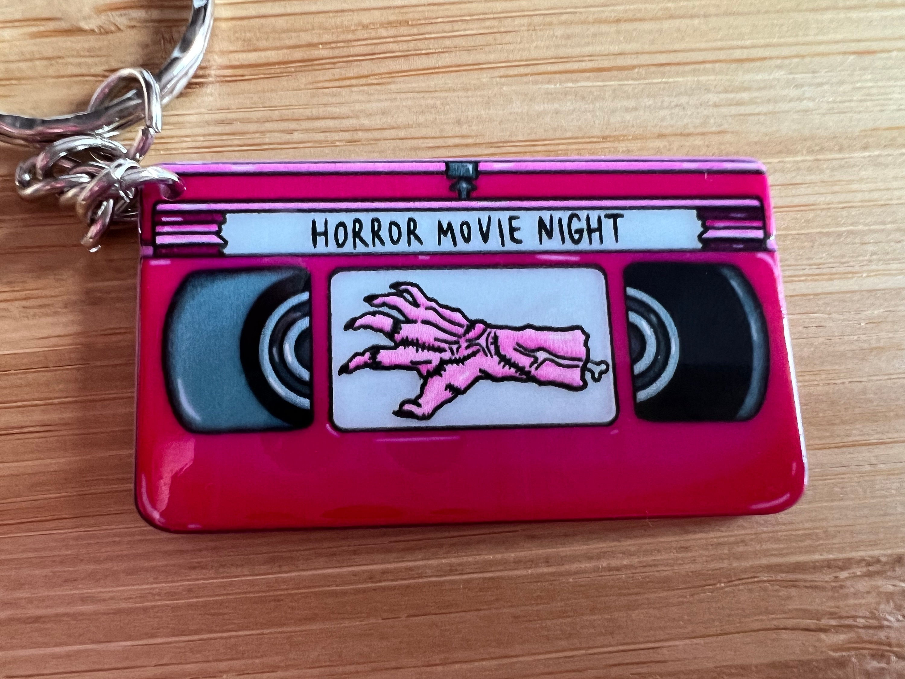 Horror, Spooky, Halloween VHS Tape/tv Keychains - Etsy