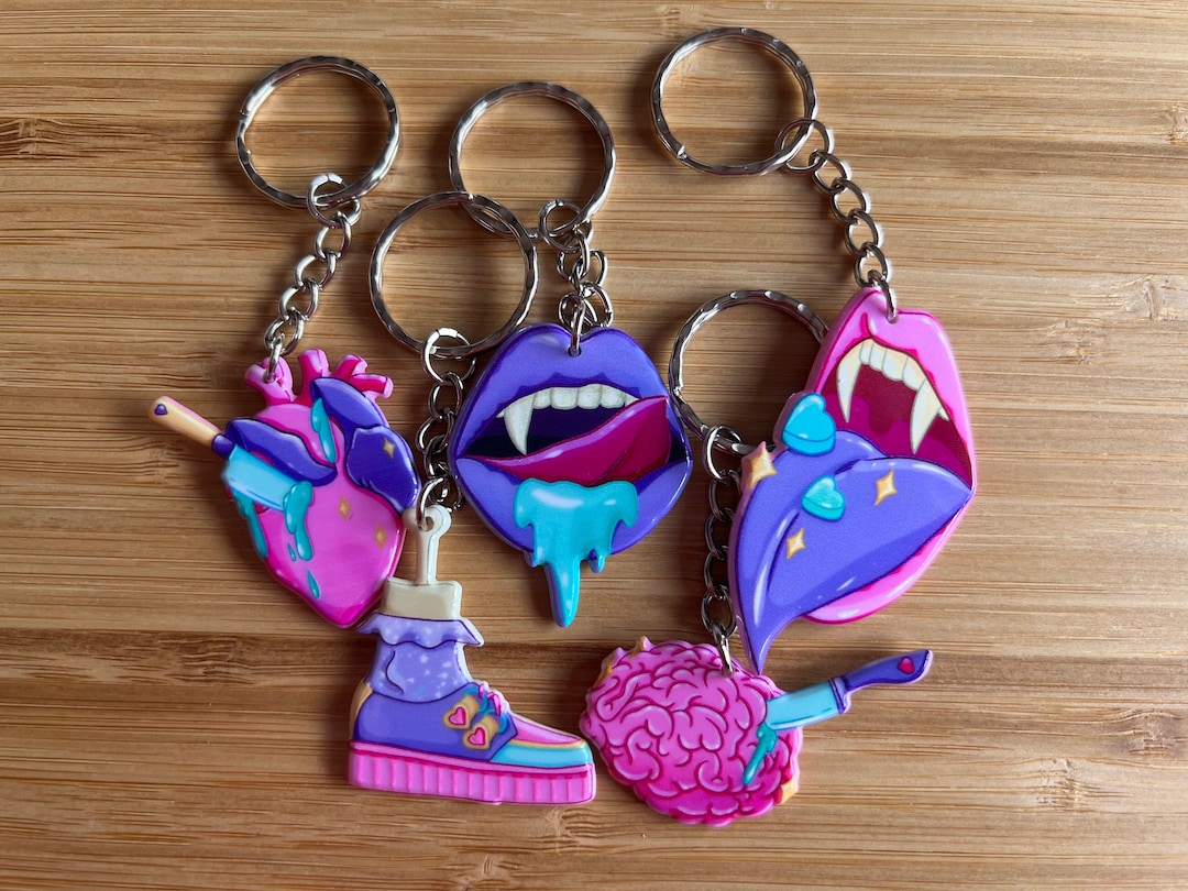 Creepy, Goth, Cute, Horror, Vampire Keychains - Etsy