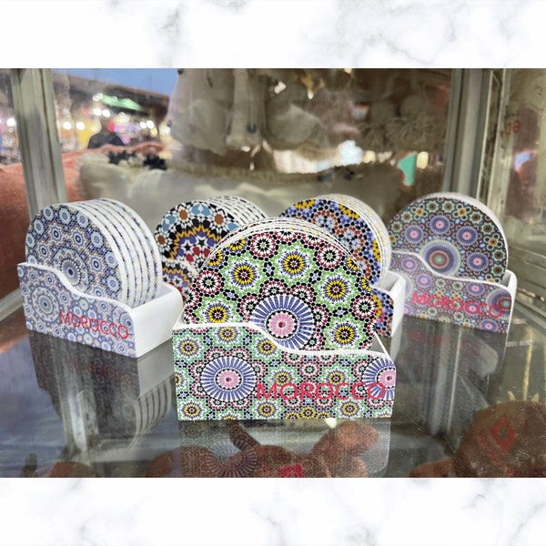 Moroccan Coasters - Etsy