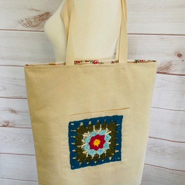 Granny Square Pocket - Etsy