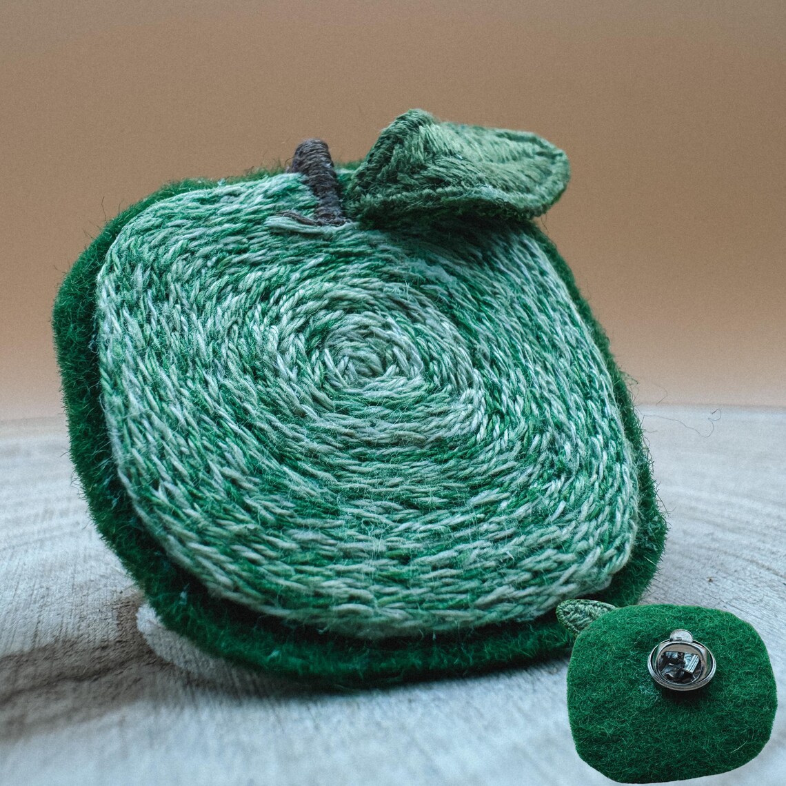 Handmade Wool and Felt Shaped Pin Badges - Etsy