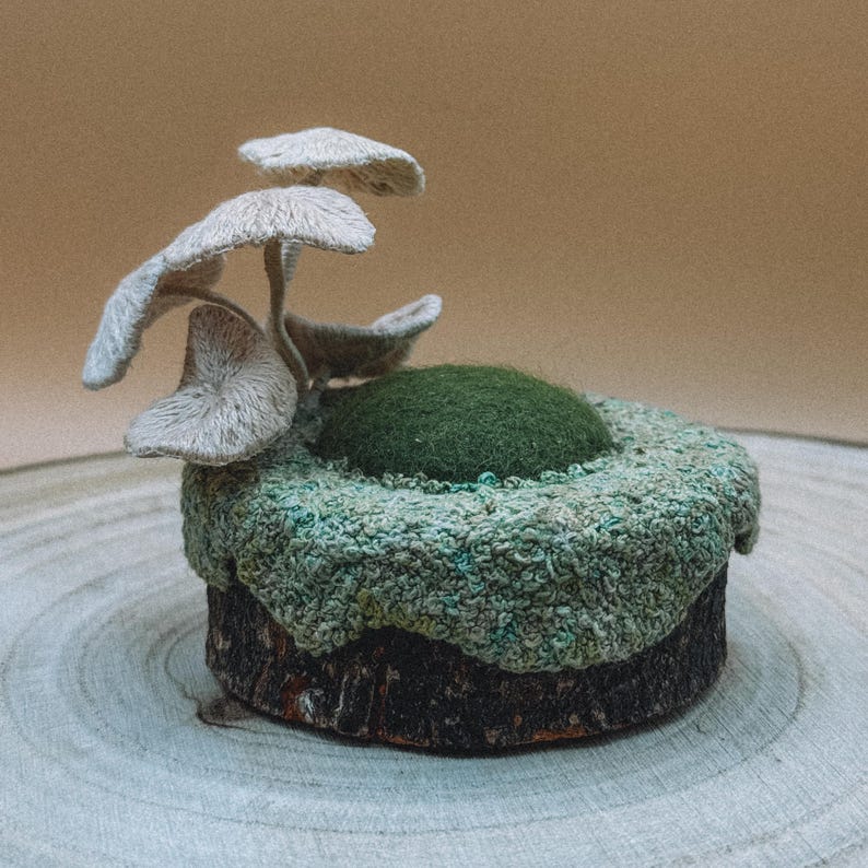 Bespoke Mushroom Tree Stump Pin Cushion - Etsy