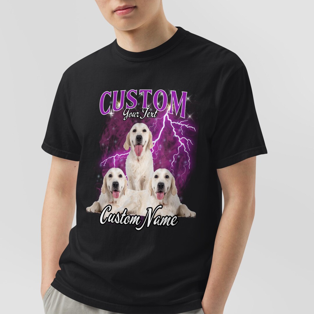 Personalized Comfort Colors Vintage Pet T-shirt Custom Dog or Cat Shirt ...