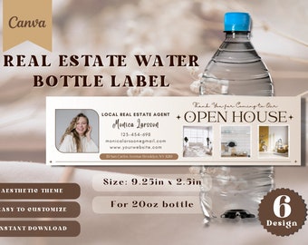 Open House Water Bottle Label - Etsy