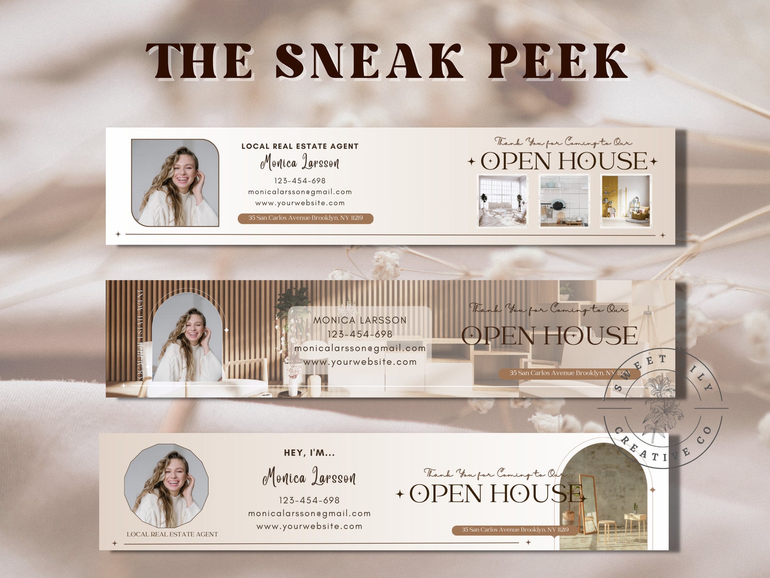 Real Estate Water Bottle Label, Realtor Marketing, Realtor Open House ...