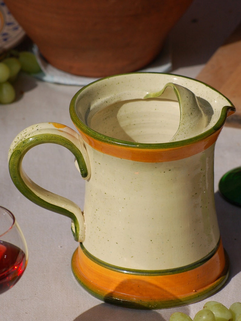 1960s Vintage Provencal Carafe Hand-painted Ceramic Pitcher - Etsy