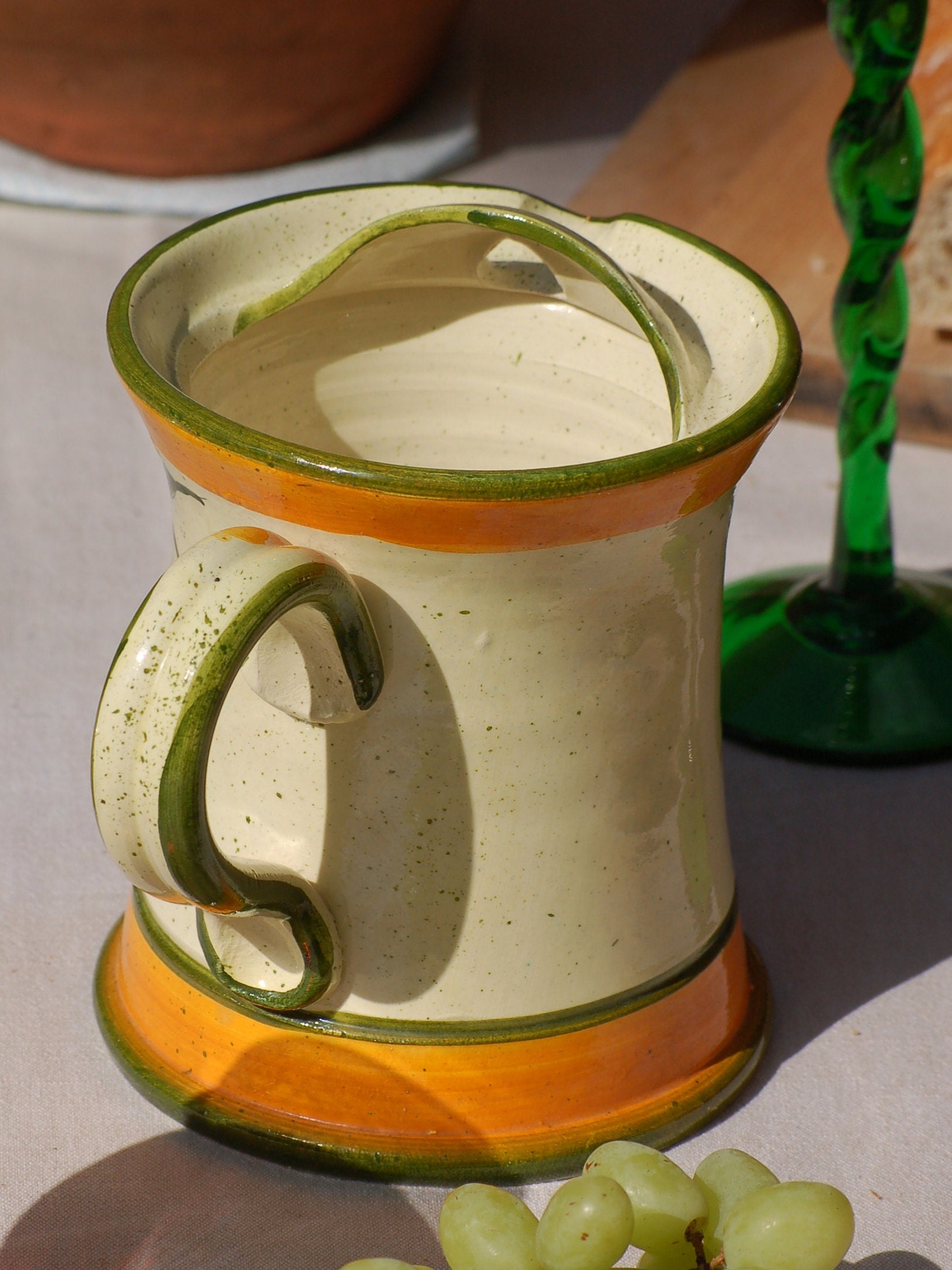 1960s Vintage Provencal Carafe Hand-painted Ceramic Pitcher - Etsy