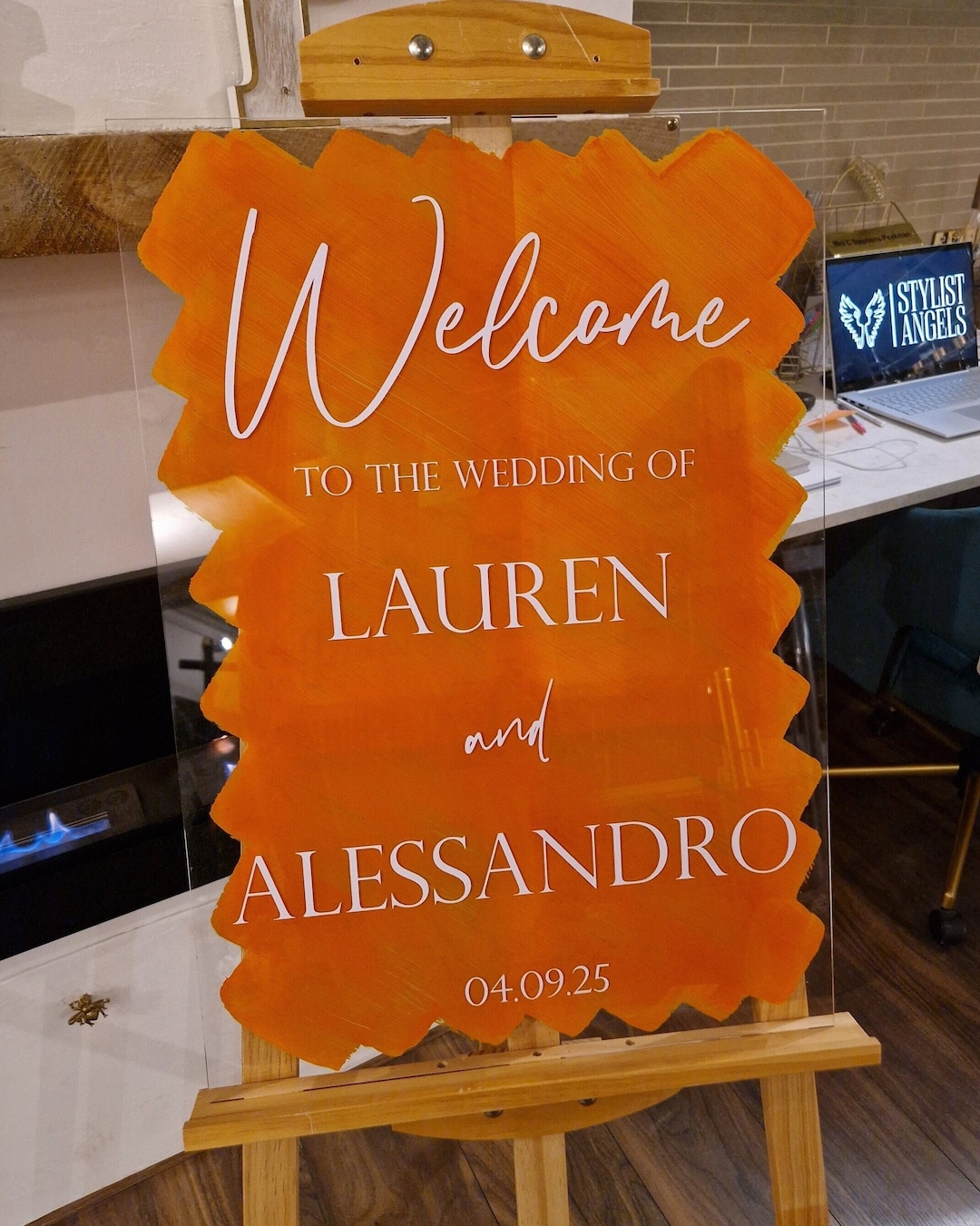 Personalised Wedding Welcome Sign Traditional Portrait Design - Etsy