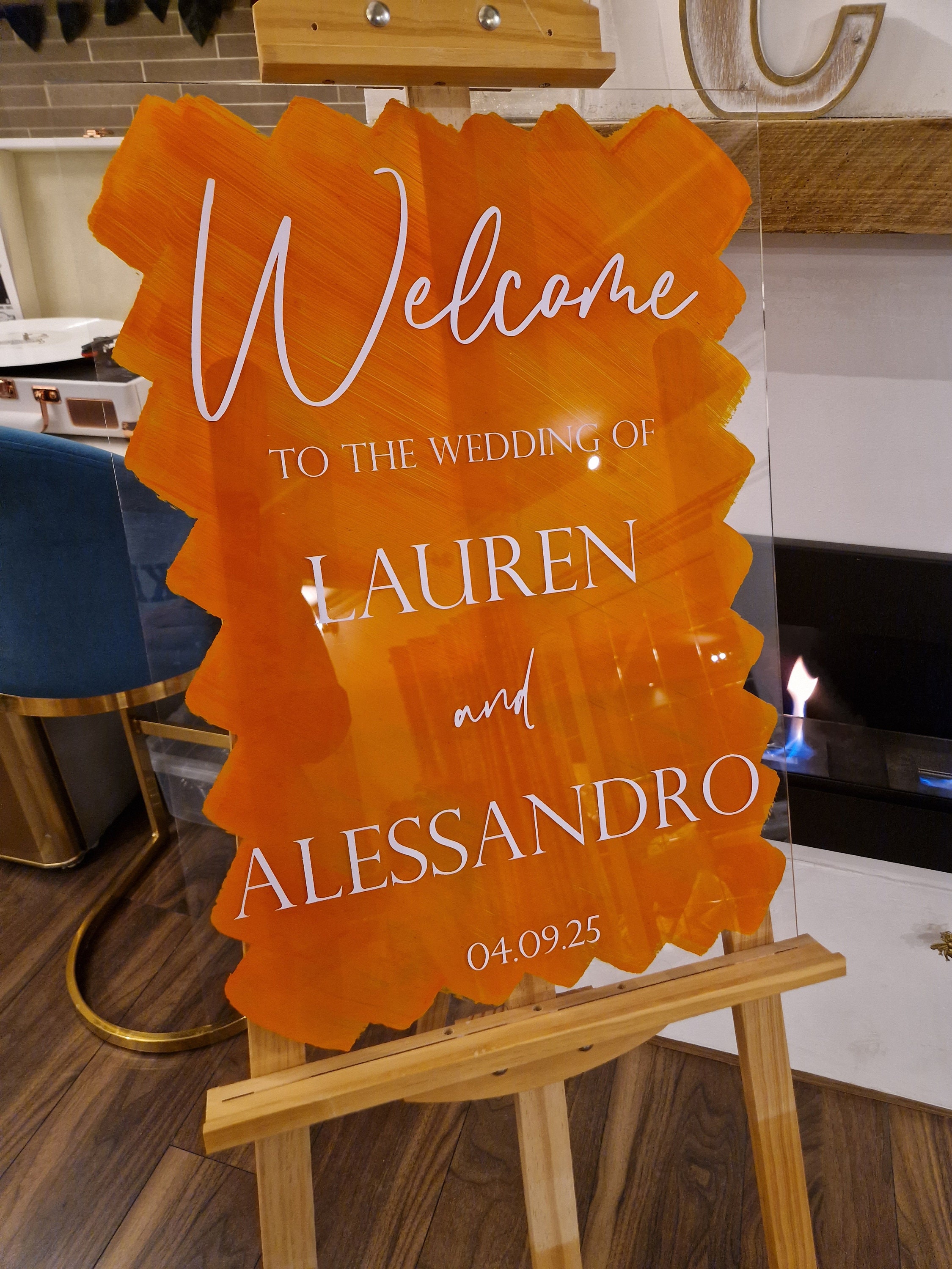 Personalised Wedding Welcome Sign Traditional Portrait Design - Etsy
