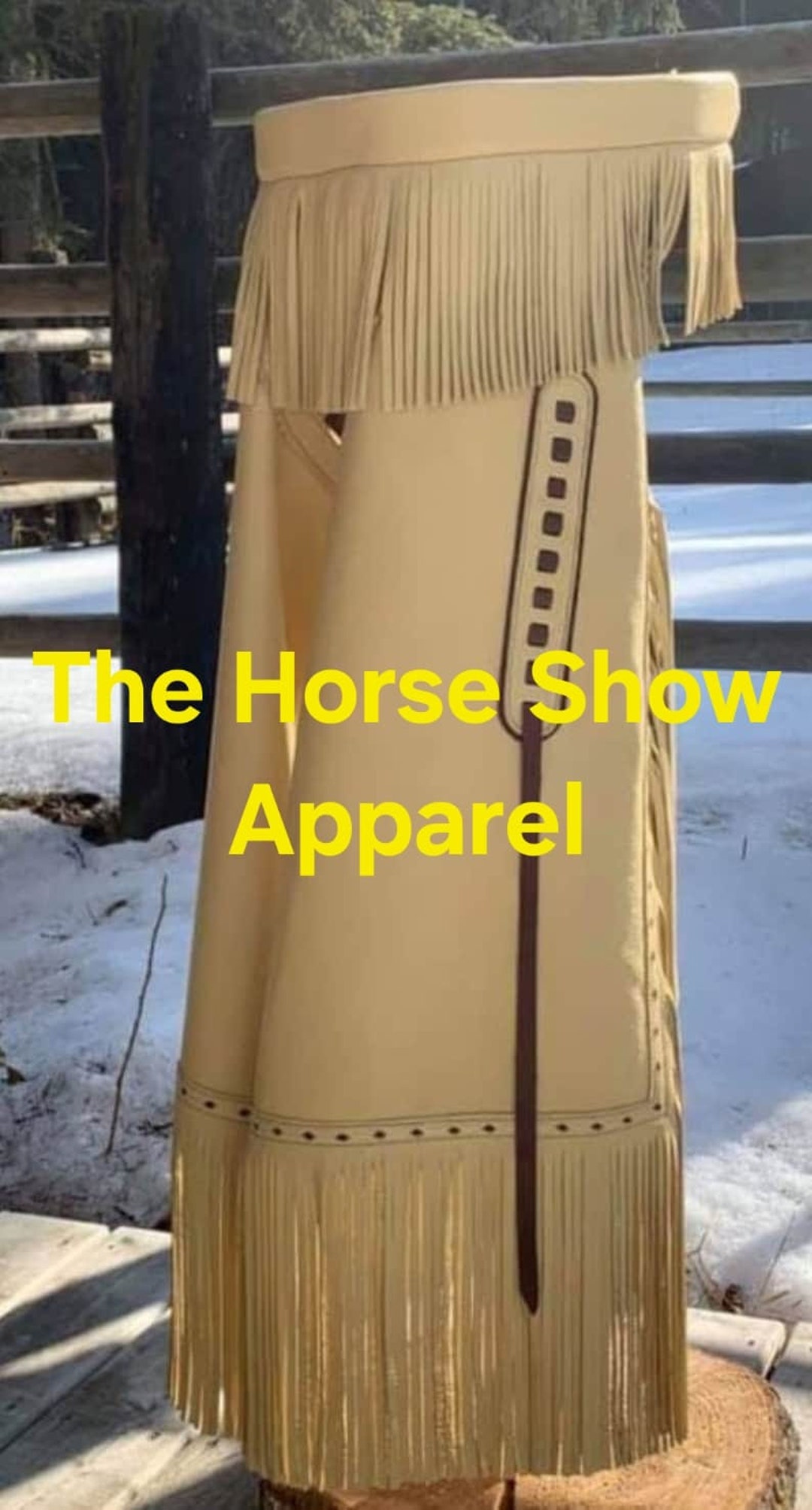 Custom Hand Made Western Chinks / Chaps- Sand Color Suede Chinks/ Chaps ...