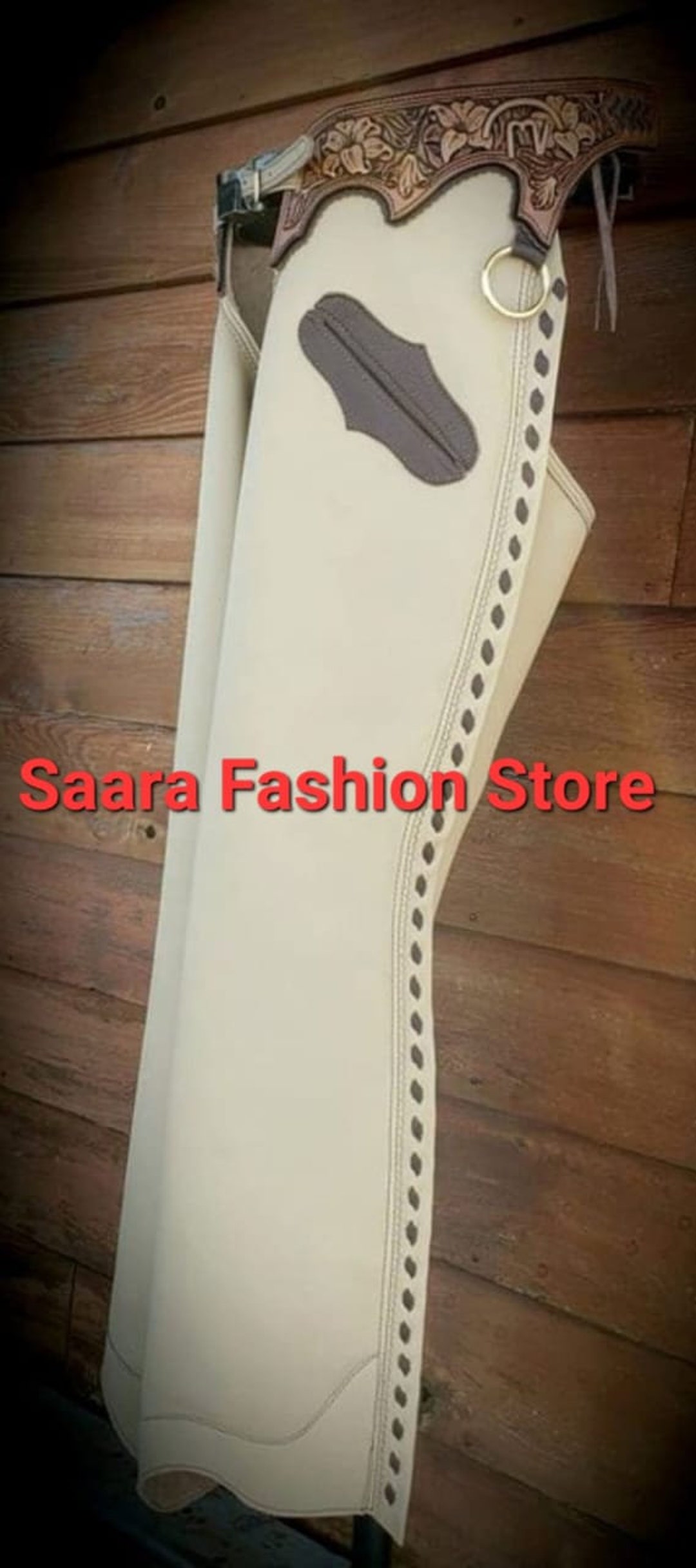 Custom Hand Made Western Chinks / Chaps Sand Color Suede - Etsy