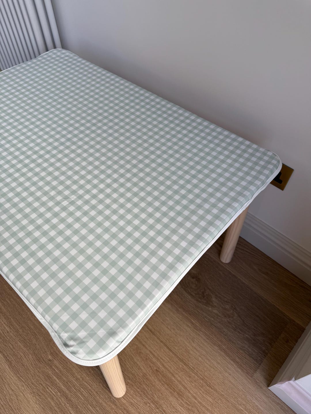 Sage Gingham FLISAT Table Cover – IKEA Play Table Protection - Etsy