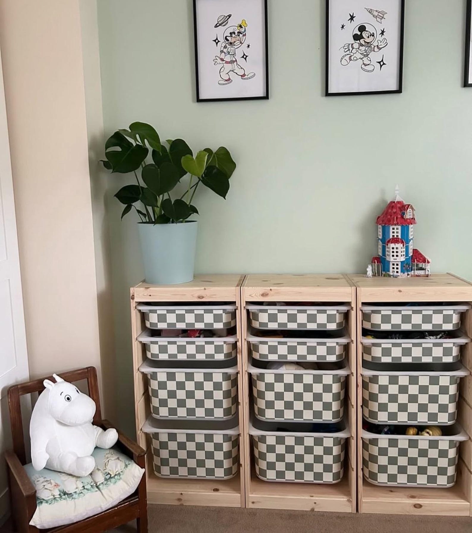 Checkerboard Vinyl Wrap: IKEA Trofast Sticker, Playroom Decor - Etsy