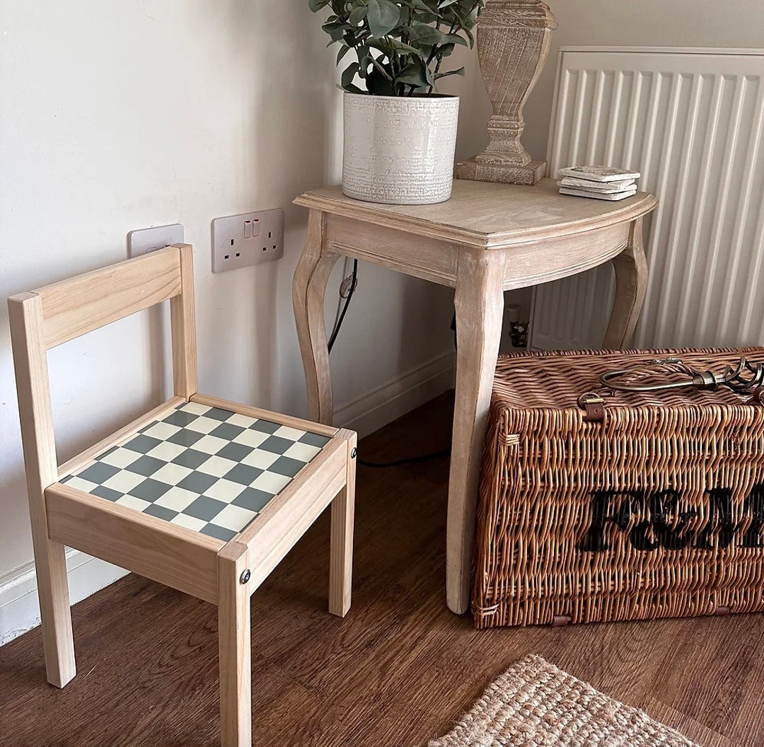 Latt Table and Chair Checkerboard Vinyl Decals Latt Table Decal IKEA ...