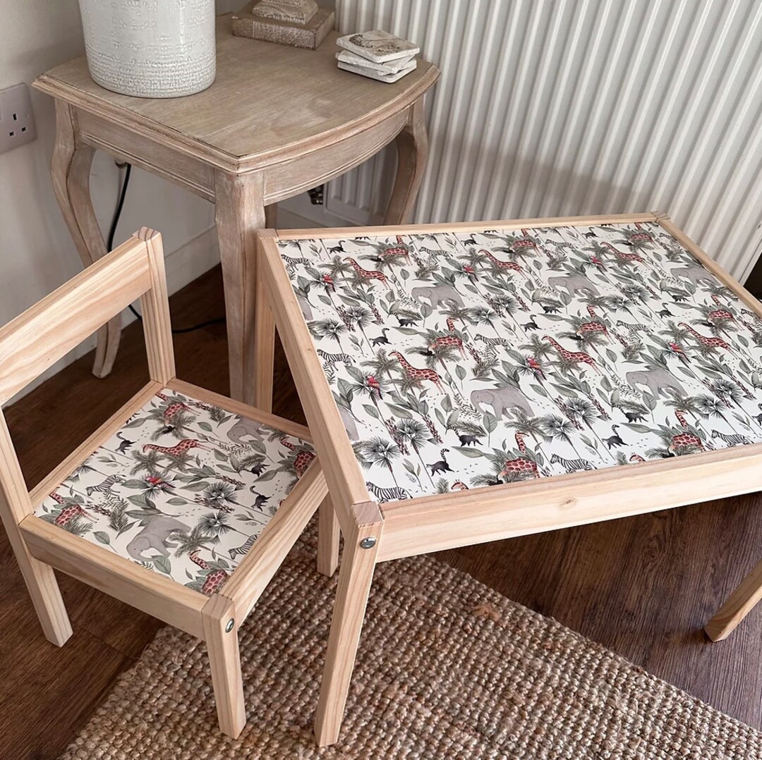 Latt Table and Chair Safari Vinyl Decals Latt Table Decal IKEA Latt ...