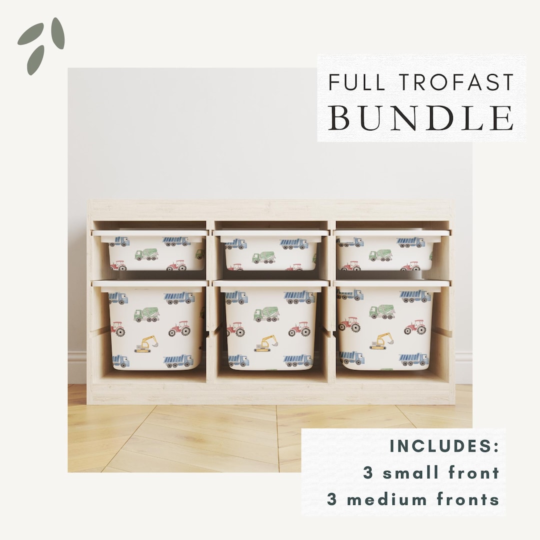 IKEA Vinyl Trofast Set - Trucks and Tractors - Vinyl Stickers Only - Etsy