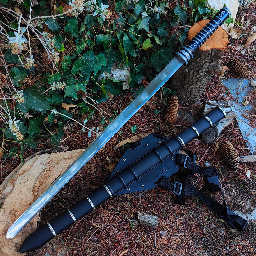 Blade Sword With Sheath Hanging on Back Stainless Steel Decorative ...