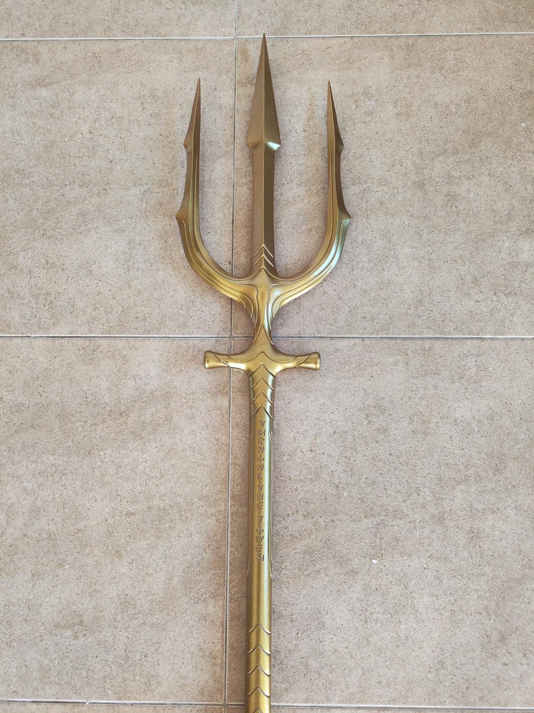 Metal Aquaman Trident King of Atlantis Trident Golden Trident Aquaman ...