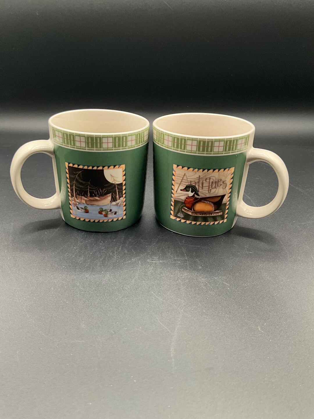 Vintage Mallard Duck Coffee Mugs 2002 - Etsy