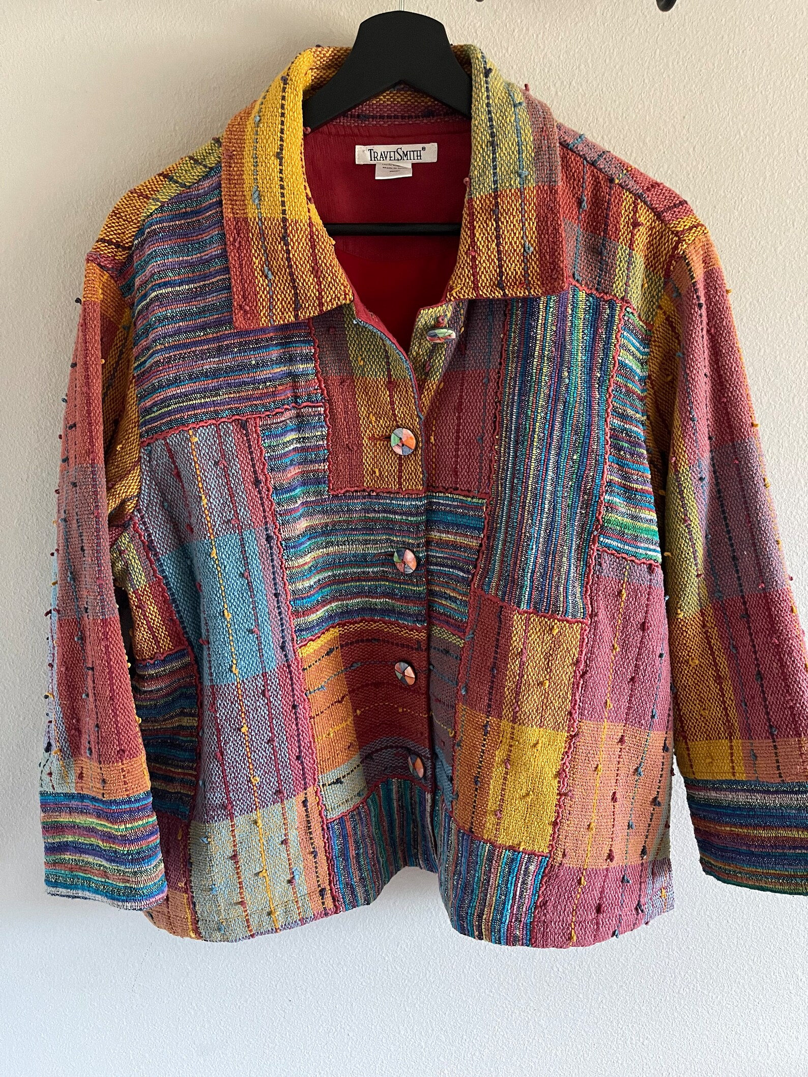 Vintage BOHO Travelsmith Multi Color Statement - Etsy