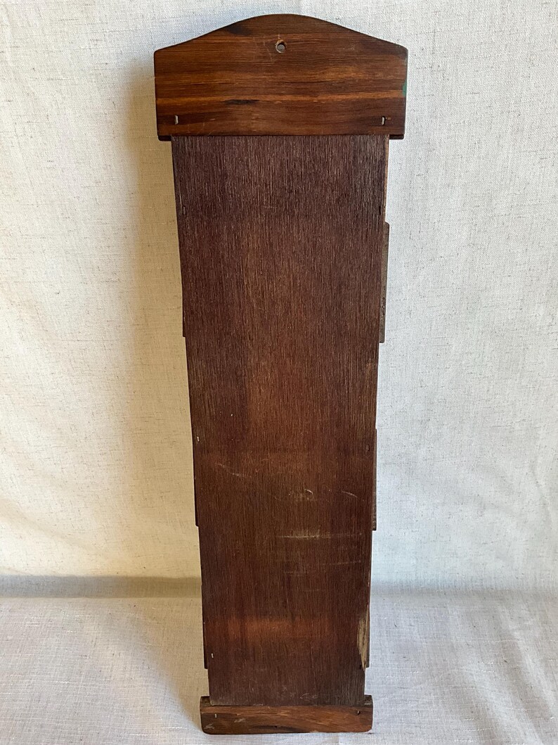 Vintage Wooden Mail Letter Holder Organizer 3 Key Hooks - Etsy