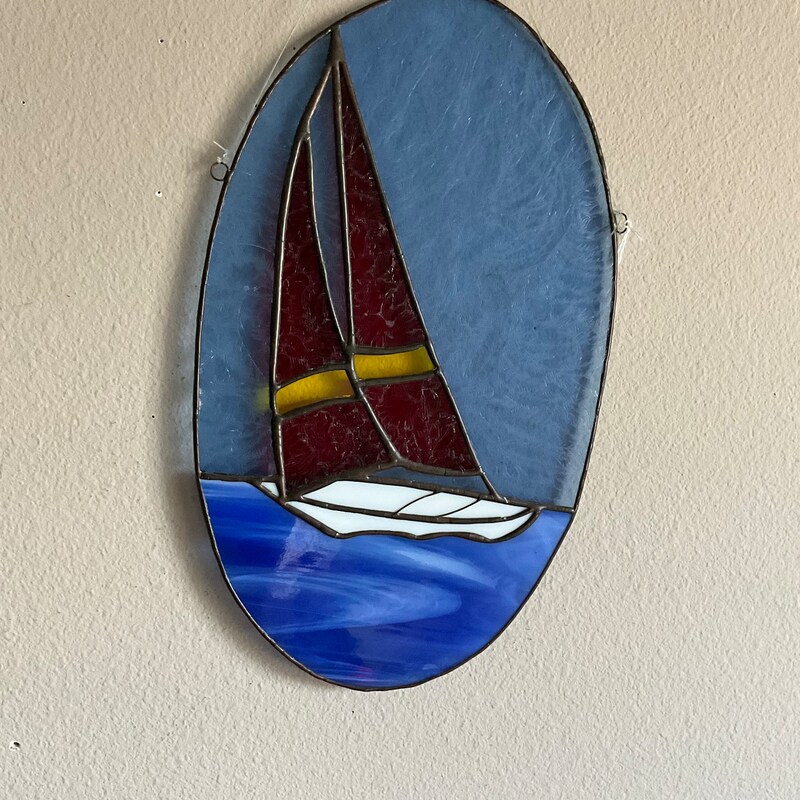 Glass Sail Boat - Etsy