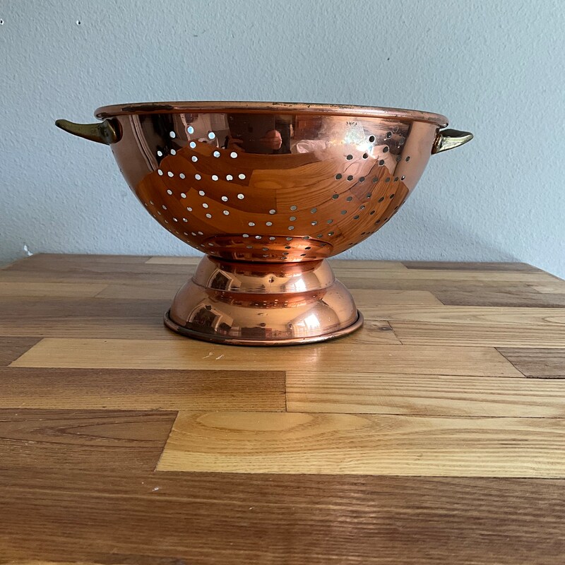 Copper Colander - Etsy