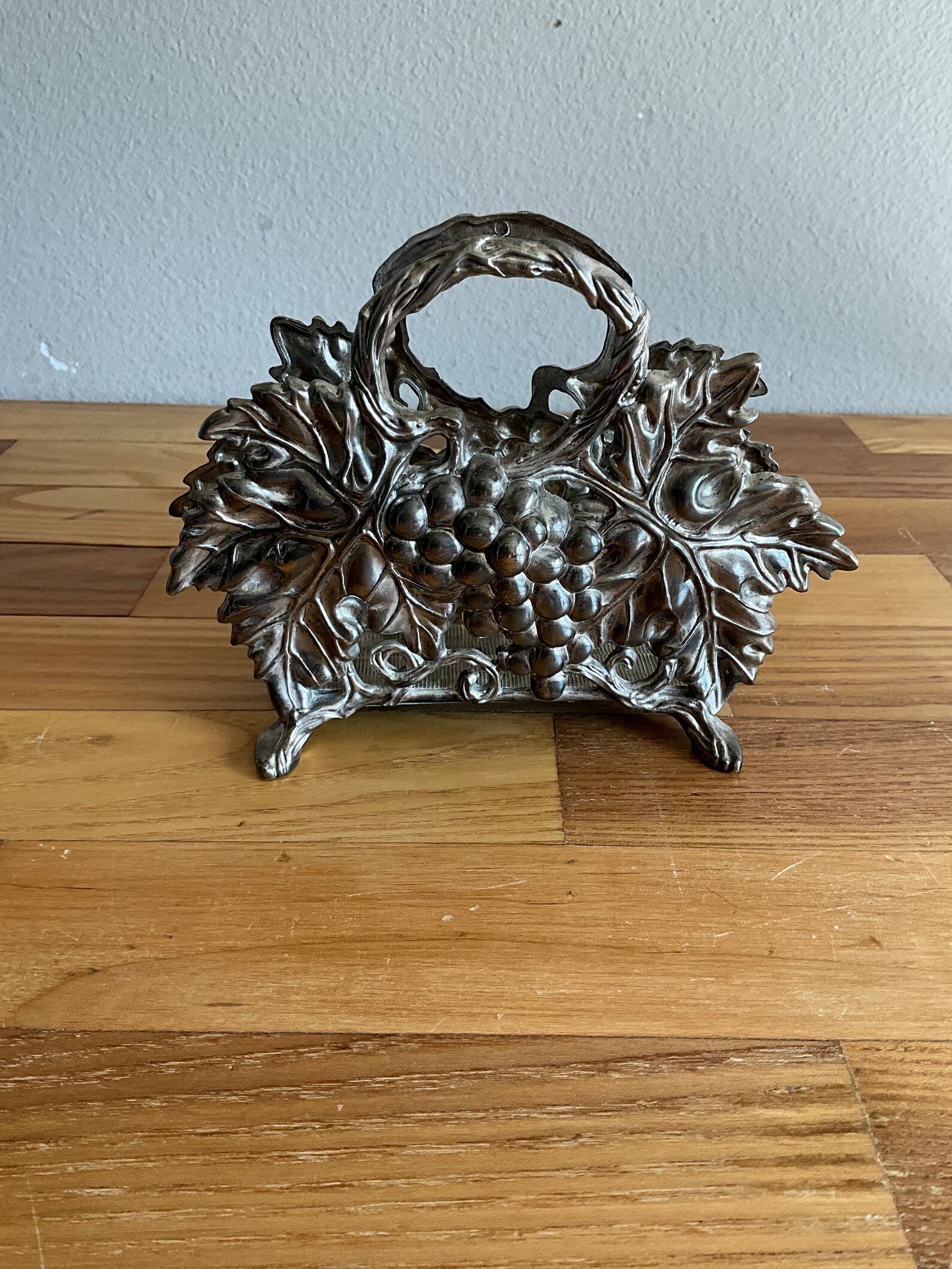 Vintage Godinger Silver Plated Napkin Holder - Grapes - Etsy