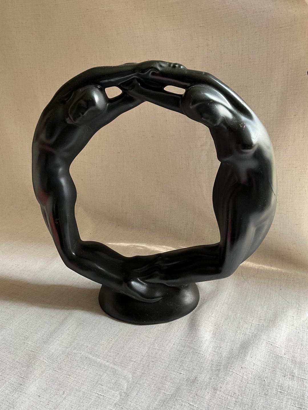 Vintage Haeger Pottery Circle of Love Statue | READ DESCRIPTION - Etsy