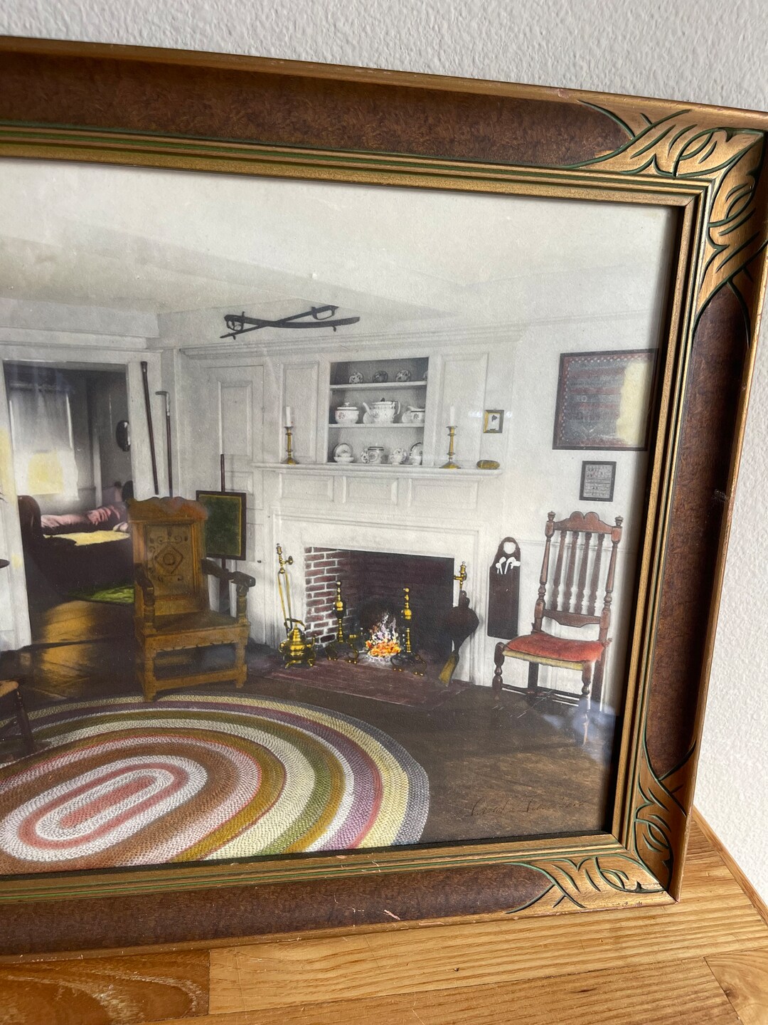 Antique David Davidson Rocking Chair Print 1939 Signé - Etsy France