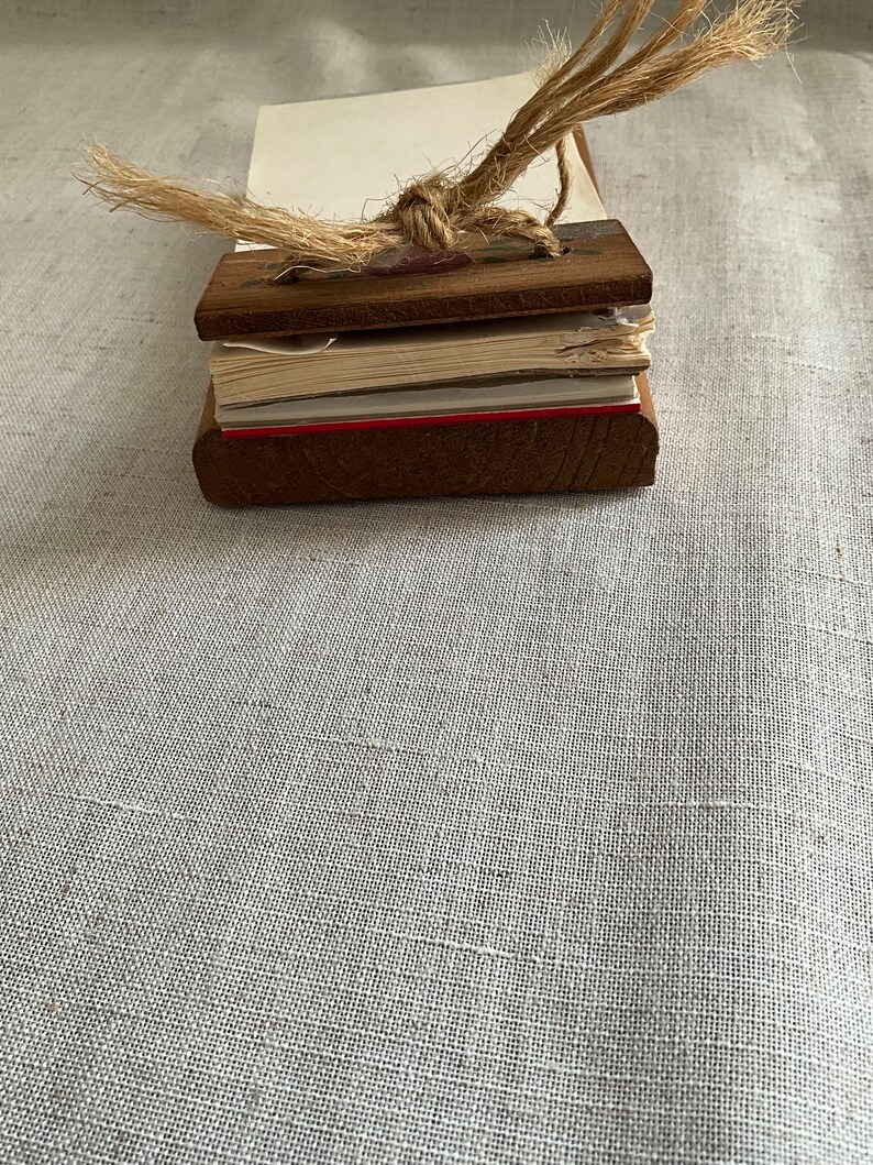Vintage Mid Century Wooden Note Memo Pad - Etsy