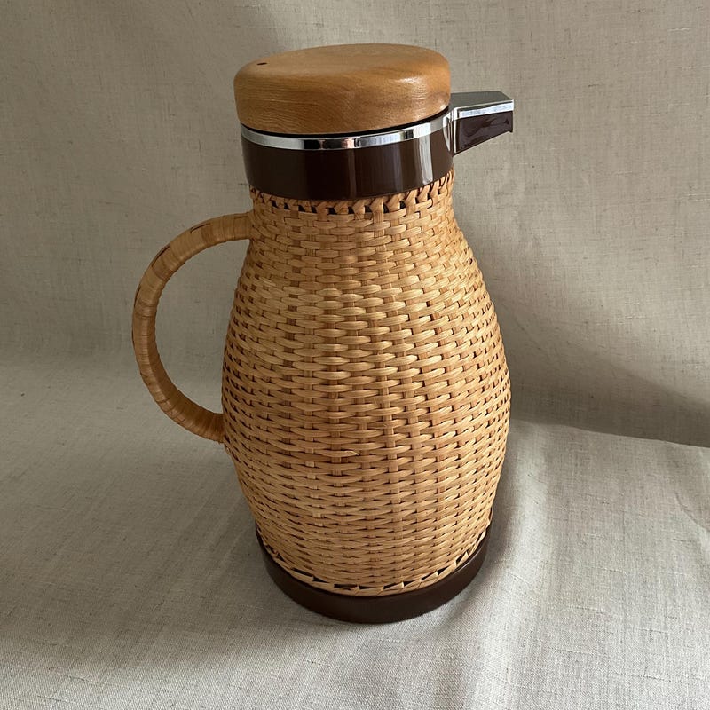 Wicker Pitcher - Etsy
