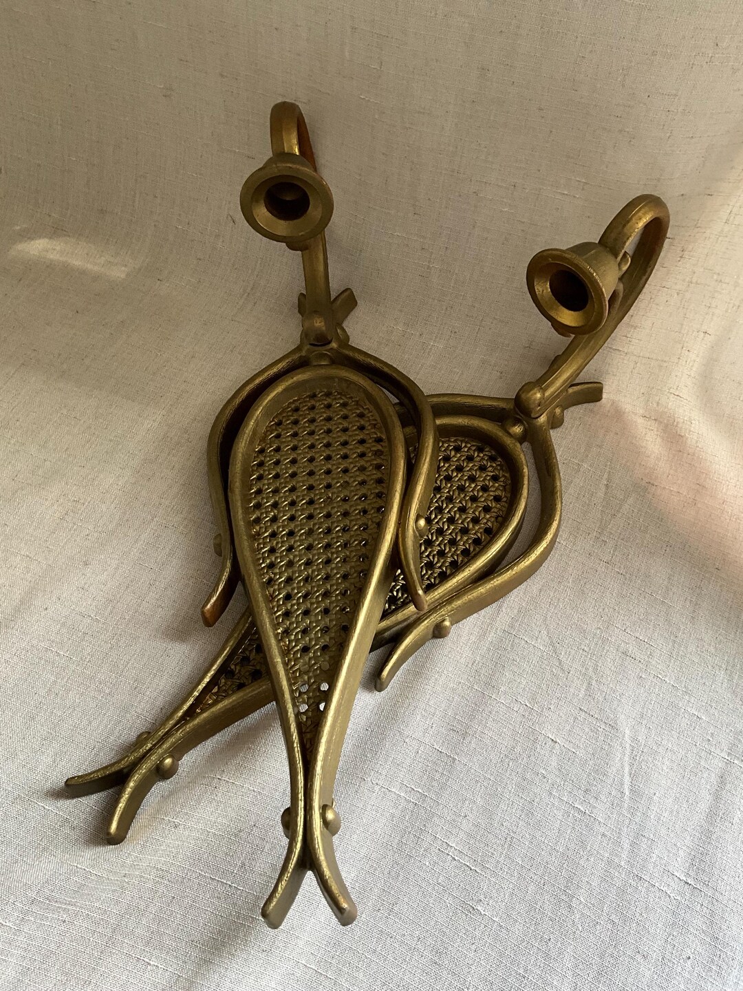 Vintage Set of Homeco Tear Drop Snowshoe Wall Candle Sconces - Etsy UK