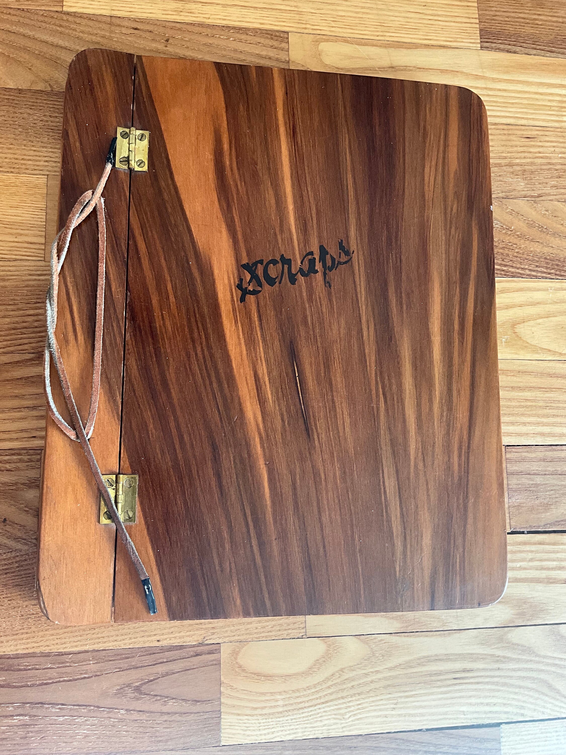 Vintage Wooden Scrapbook With Pages - Circa 1940s - Etsy