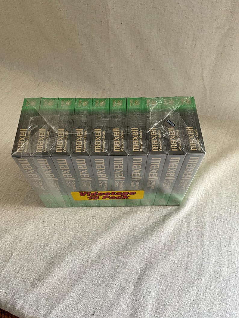 Vintage Maxell 10 Pack VHS Box Set Sealed Brand New - Etsy Canada