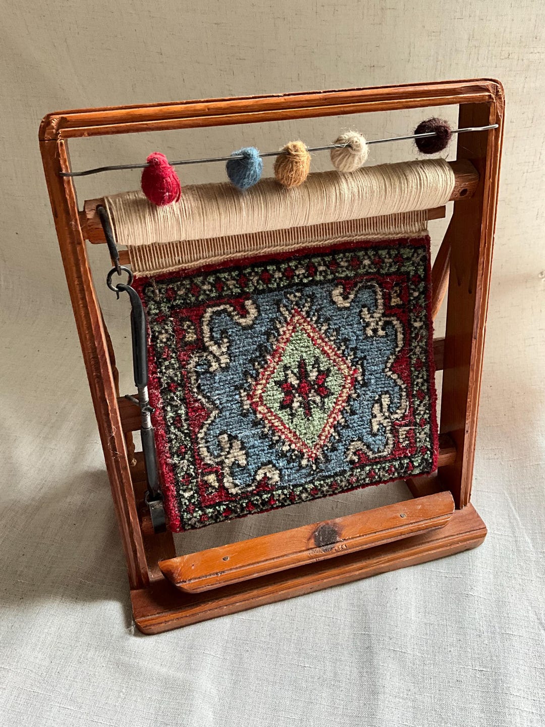 Vintage Persian Loom Salesman Sample - Etsy