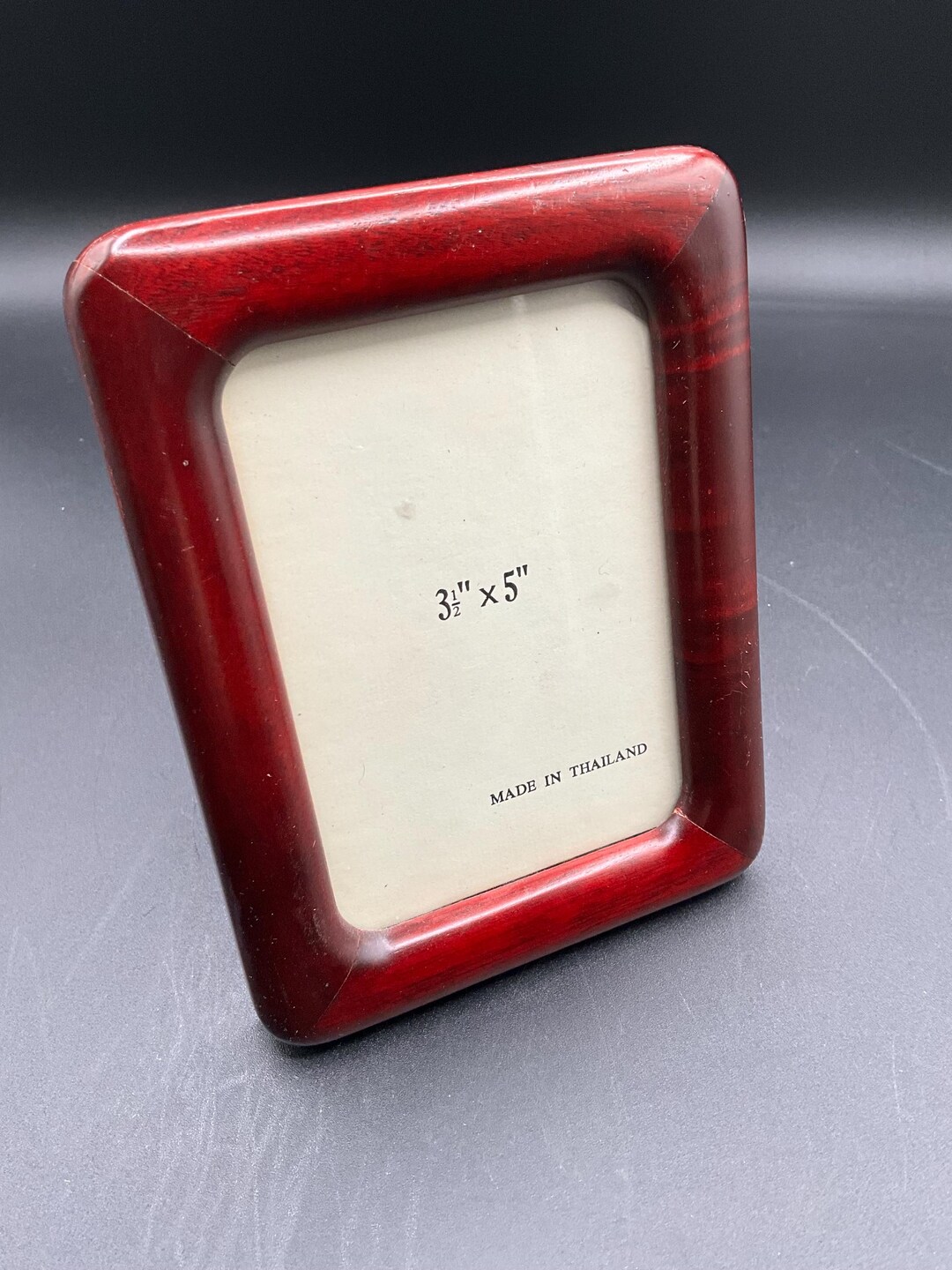 Vintage Small Red Wood Easel Back Picture Frame 3 1/2X5 - Etsy