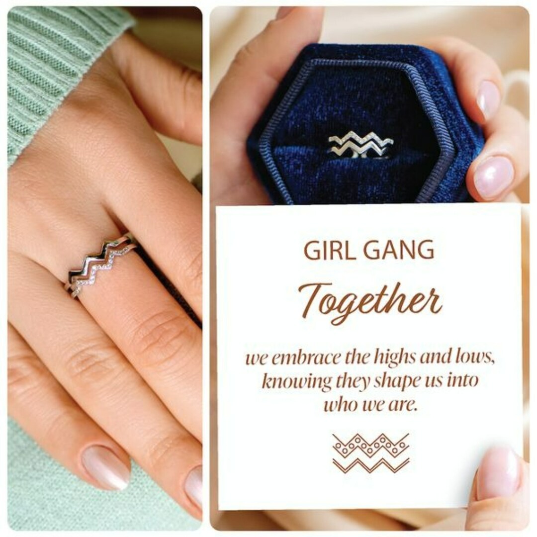 Girl Gang Friendship Highs and Lows Ring Sterling Silver - Etsy