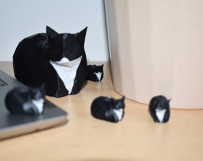 Easy A4 Print Version- Maxwell the Cat - 3D Papercraft Template ...