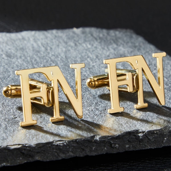Letter Cufflinks - Etsy