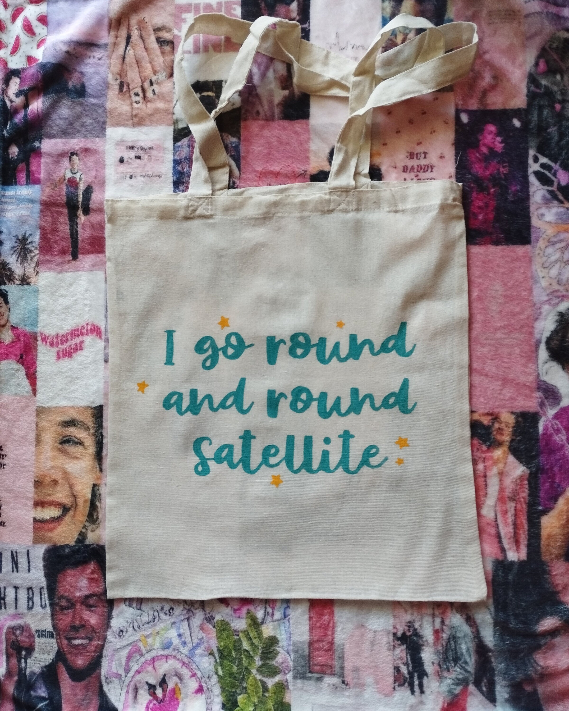 Harry Styles Satellite Tote Bag Harry Styles Merch Harry - Etsy