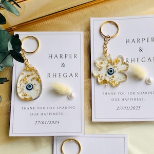 Personalized Resin Unique Wedding Bulk Epoxy Keychain Favors for Guest ...
