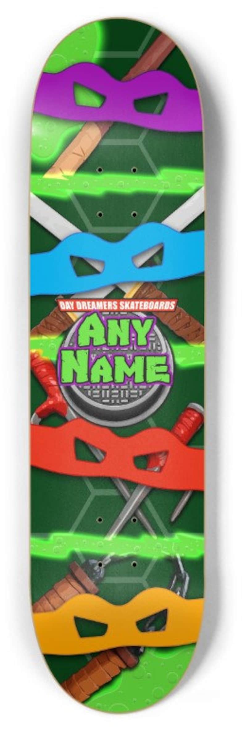 TMNT - Personalized Skateboard Deck - Etsy