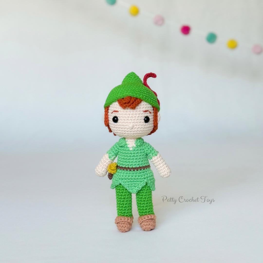 Peter Pan, Crochet Doll, Amigurumi, Handmade Doll - Etsy