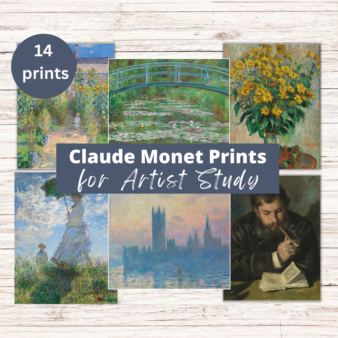 Claude Monet Art Prints for Artist Study, Classical Art for Homeschool ...
