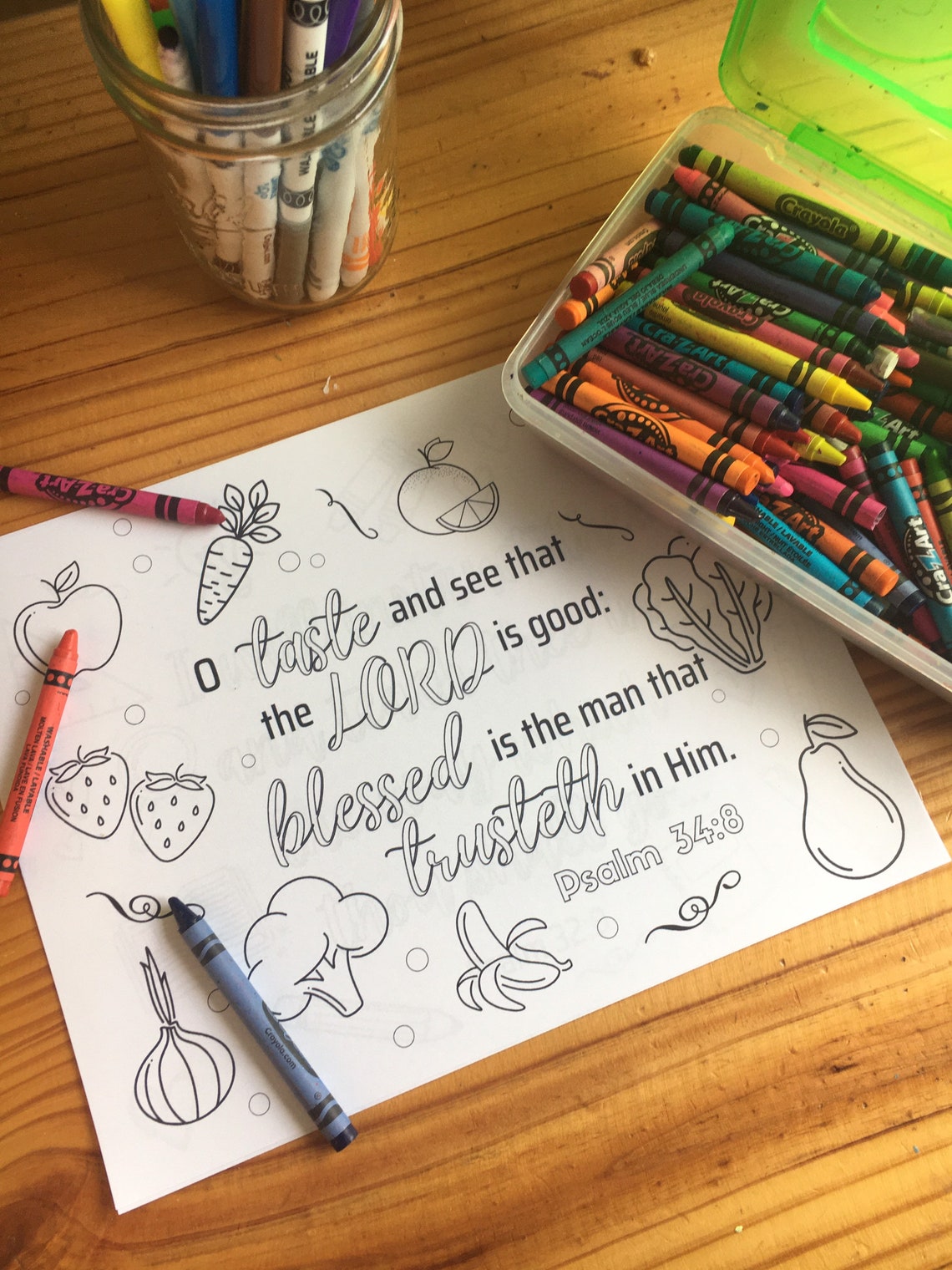 Bible Verse Coloring Pages, Color Scripture for All Ages, KJV ...