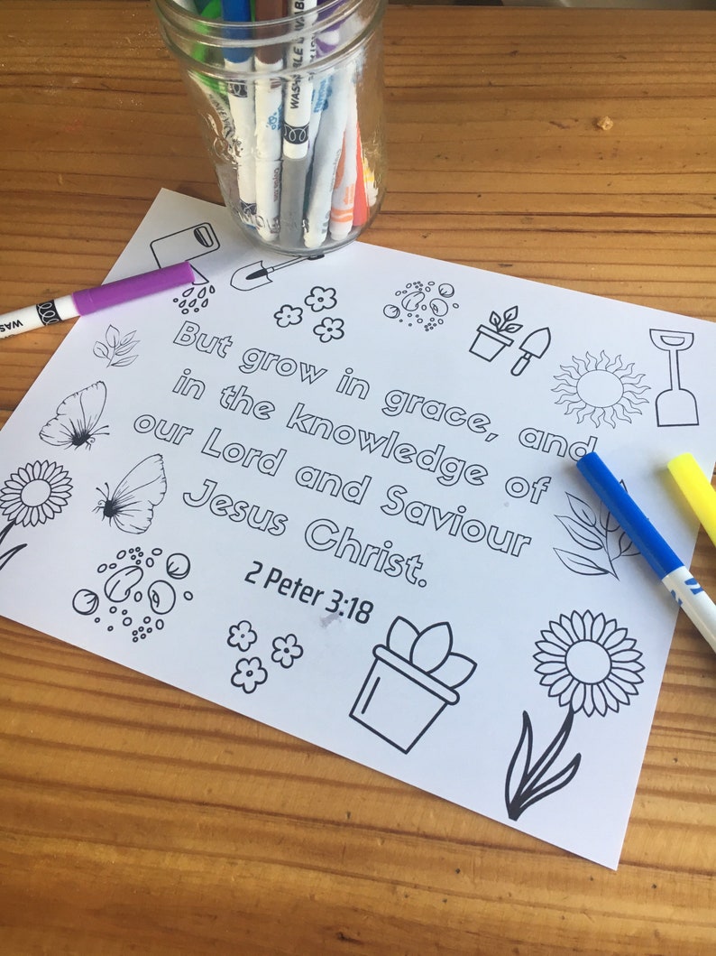 Bible Verse Coloring Pages, Color Scripture for All Ages, KJV ...